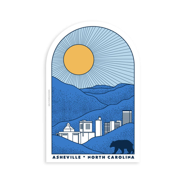 Seltzer Goods - AVL Cityscape Sticker – Dolce Vita Asheville